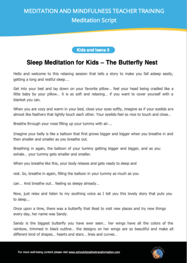 Meditation and Mindfulness Scripts Library - School of Positive ...