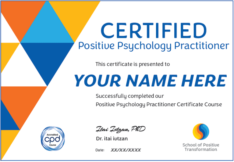 Positive Psychology Practitioner Certificate – OLD - School of Positive ...